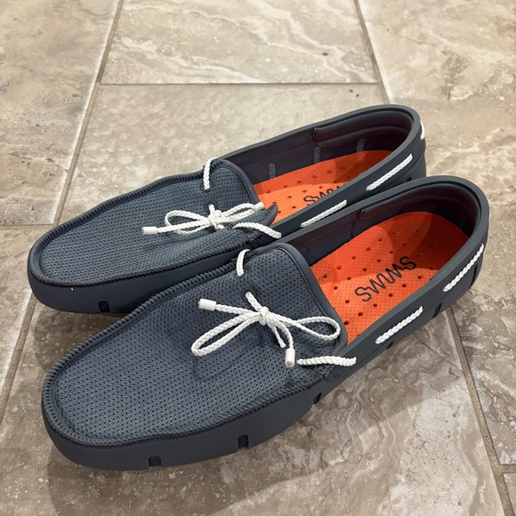 Swims | Shoes | Swims Mens Braided Lace Loafer Gray Sz 2 | Poshmark
